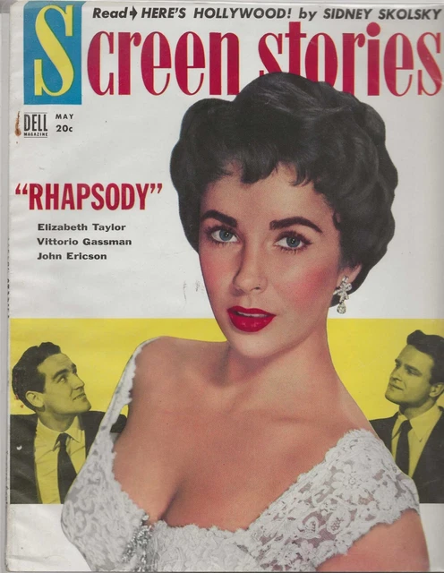 SCREEN STORIES MAGAZINE May 1954 Elizabeth Taylor! £10.36 - PicClick UK