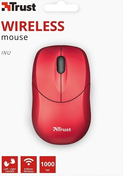 RATÓN TRUST WIRELESS Mouse Inu - Red (sensor Optico De 1.000 Ppp Reales ...