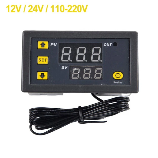 CONTRÔLEUR DE TEMPÉRATURE facile à installer 12V 24V 220V contrôle du thermo EUR 9,25 - PicClick FR