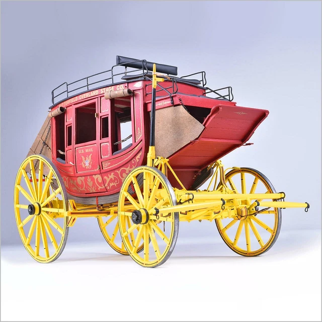 MODEL EXPO MODEL Trailways MS6001 - Concord Stagecoach 1:12 Échelle ...