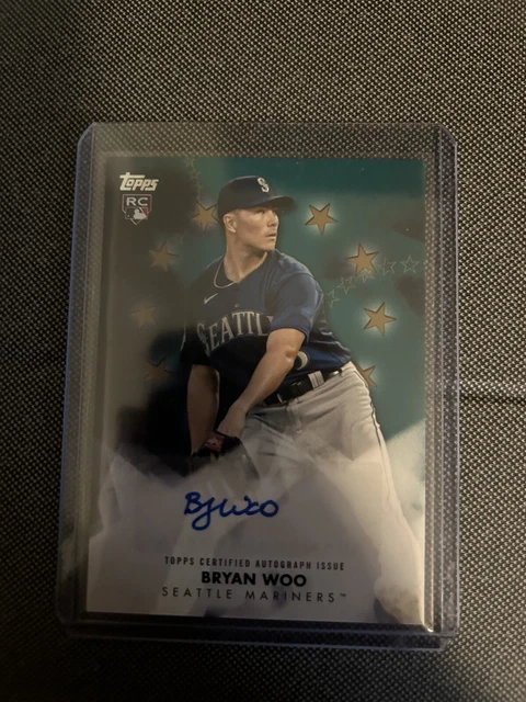 BRYAN WOO 2024 Topps Series 1 Gold Stars Auto 33/50 Rookie #BSA-BWO EUR ...