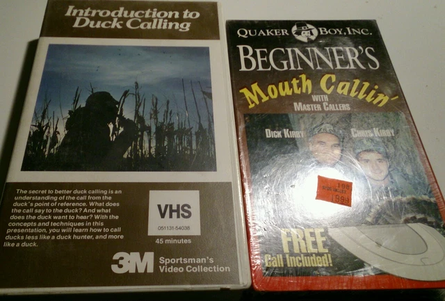 INTRODUCTION TO DUCK Calling VHS + Quaker Boy Beginner's Mouth Callin ...