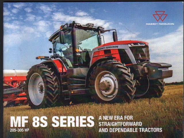 MASSEY FERGUSON &MF 8S Series" 205-305hp Tractor Brochure Leaflet £7.50 ...