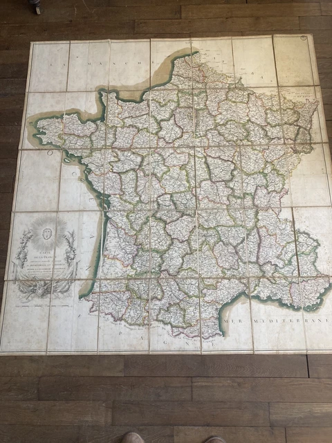 CARTE DE LA France- par M. Louis Capitaine Ingénieure Géographe Du Roi ...