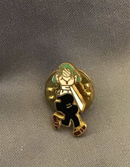 VINTAGE TINY ANDY CAPP CAP GILT AND ENAMEL PIN BACK BADGE, NEW £11.99 ...