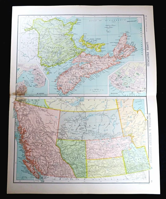 MAP OF CANADA Lower Canadian provinces Halifax Manitoba Nova Scotia ...