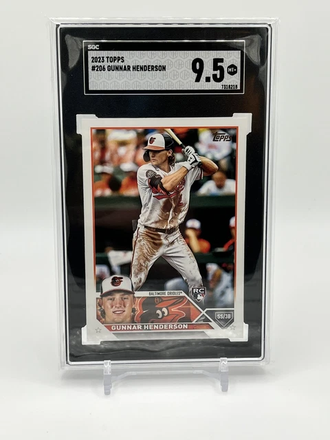 CARTA ROOKIE GUNNAR Henderson 2023 Topps #206 Base RC Orioles AL ROTY ...