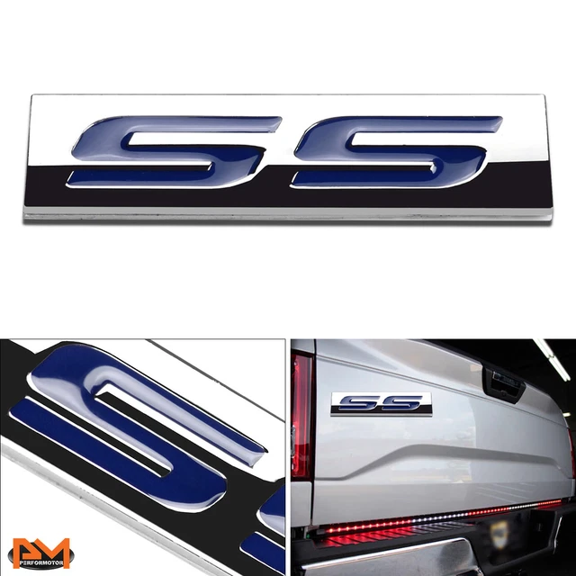 &SS& METAL 3D Decal Blue Emblem Sticker For Chevrolet Camaro/Impala ...