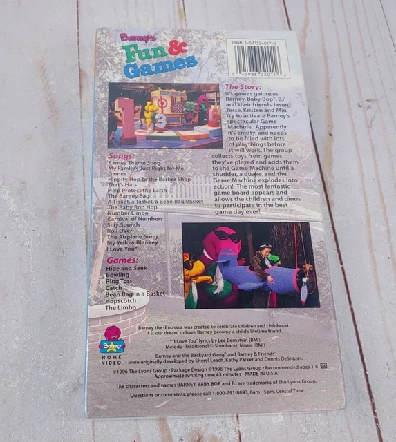 BARNEY'S FUN & Games VHS Classic Collection 1996 neuf scellé EUR 35,98 ...