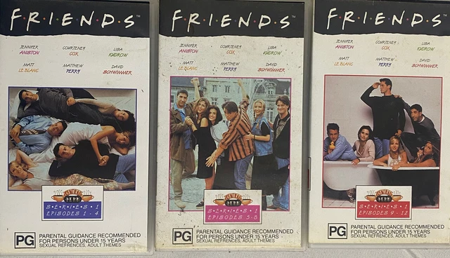 FRIENDS - SERIES 1 - Episodes 1-12 on VHS Tapes Jennifer Anniston, Matt ...
