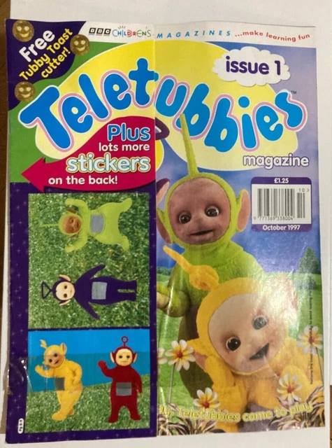 BBC TELETUBBIES MAGAZINE Issue 1 - Stickers included - October 1997 £0. ...