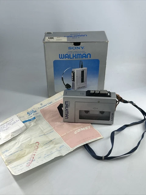 VINTAGE SONY WALKMAN WM4 Original Box And Receipt Working £85.00 ...