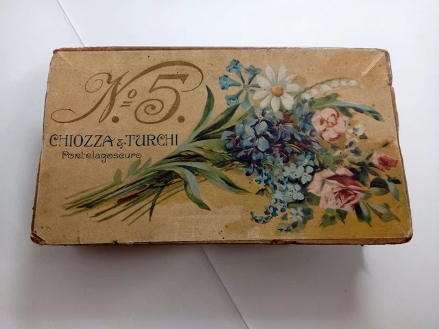 CHIOZZA TURCHI SCATOLA Sapone Pontelagoscuro Ferrara Vuota Antica No ...