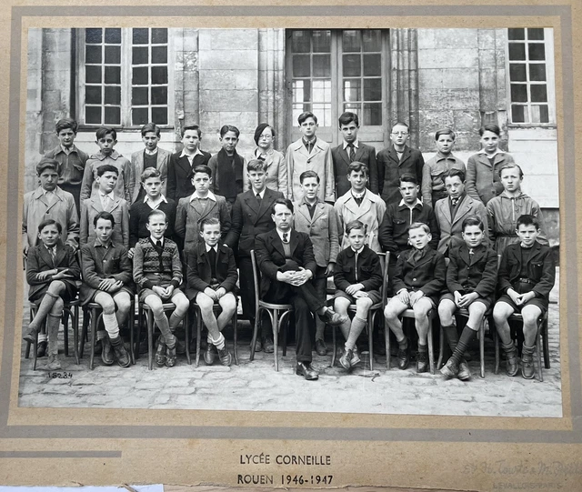 PHOTO DE CLASSE Lycée Corneille Rouen 1946 1947 EUR 15,00 - PicClick FR