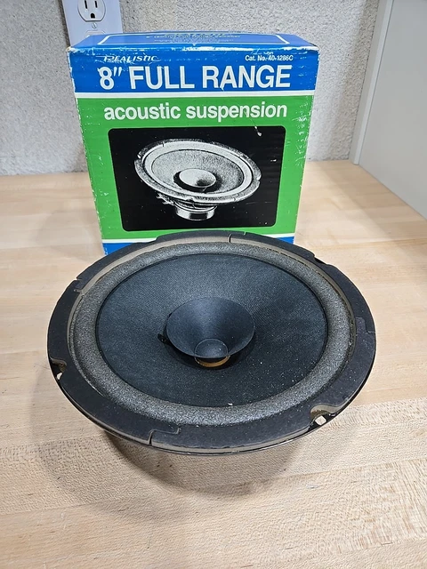 VINTAGE RADIO SHACK Realistic 8" Full-Range Speaker 40-1286C Acoustic ...