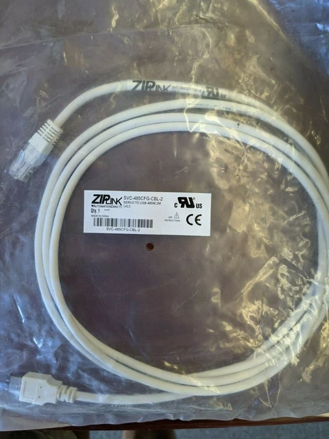 ZIPLINK SERVO CABLE, 6-pin RJ45 to 6-pin IEEE connector SVC-485CFG-CBL ...