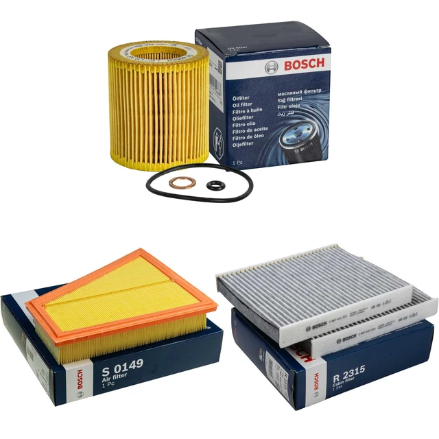 BOSCH INSPECTION SET le Filtre à Air Du Huile D'Habitacle pour BMW 5er ...