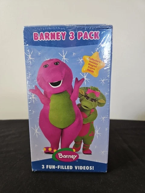 VTG SEALED BARNEY VHS 3 Pack Fun Filled Videos 1998 Home Video $83.77 ...