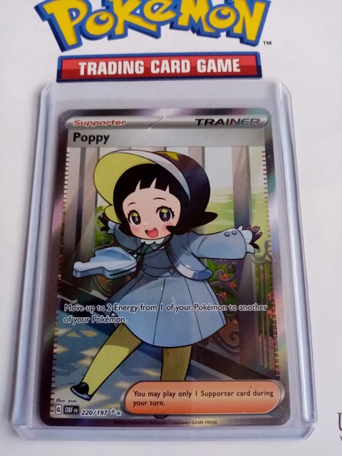 POPPY 220/197 - Secret Full Art Trainer - Obsidian Flames - Pokemon ...