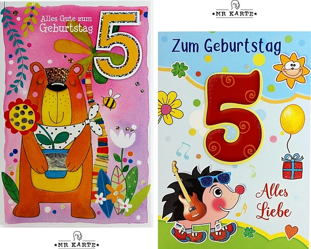 Karte Zum 5 Geburtstag