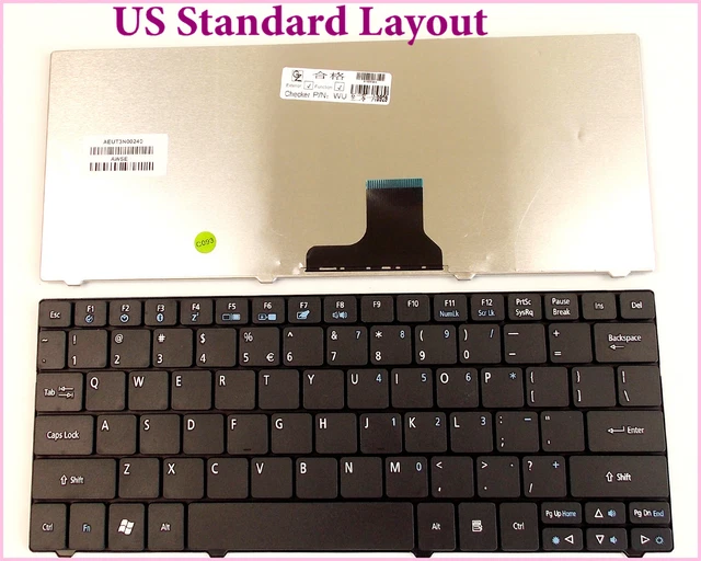 LAPTOP KEYBOARD FOR Acer Aspire One 751H-1611 751-BW26 722-c52kk US ...