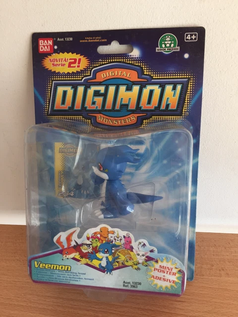 GIOCHI PREZIOSI BANDAI Digimon Serie 2 VEEMON Mini Action Figure MOC ...