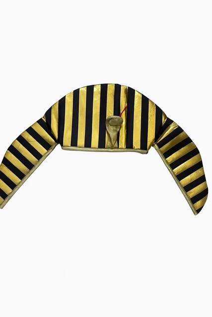 (2) ADULT GOLD Lamé Egyptian Pharaoh King Tut Headdress Costume Hat ...