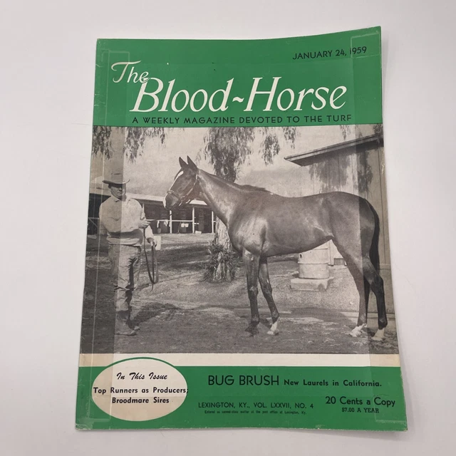 THE BLOOD-HORSE MAGAZINE - January 24, 1959 - Bug Brush £8.05 - PicClick UK