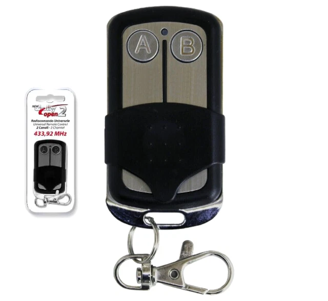 RADIOCOMANDO 433 92 mhz telecomando apri CANCELLO universale serrande 2 ...