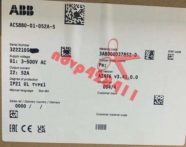 1PC NEW ABB Inverter ACS880-01-052A-5 3P AC380-500V 30KW £2,679.01 - PicClick UK