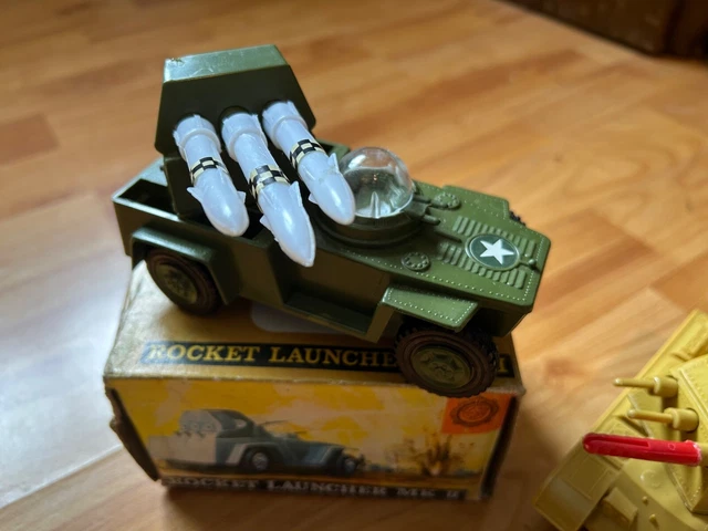 VINTAGE FRICTION Armoured Rocket Launcher Vehicle Boxed With Extra ...