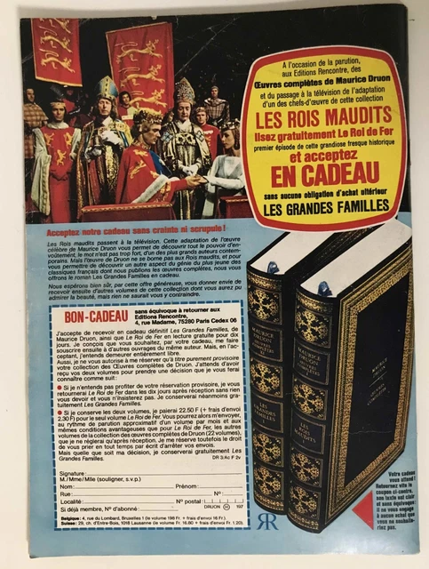 TELE 7 JOURS n°661/1972-SPECIAL NOEL-MARILYN MONROE-SYLVIE VARTAN ...