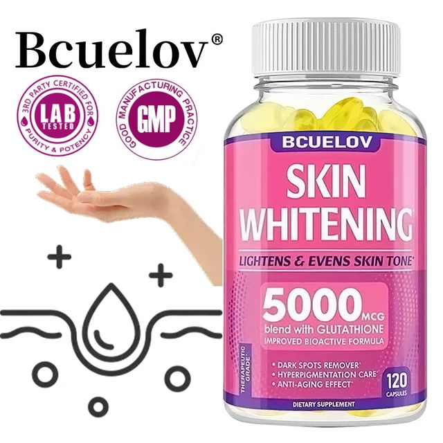 L-GLUTATHIONE WHITENING CAPSULES Anti-Aging Antioxidant 120 Capsules £ ...