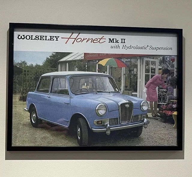 BMC WOLSELEY HORNET Mk2 Mini 1960’s Cool Retro Garage Man Cave Wall Art ...
