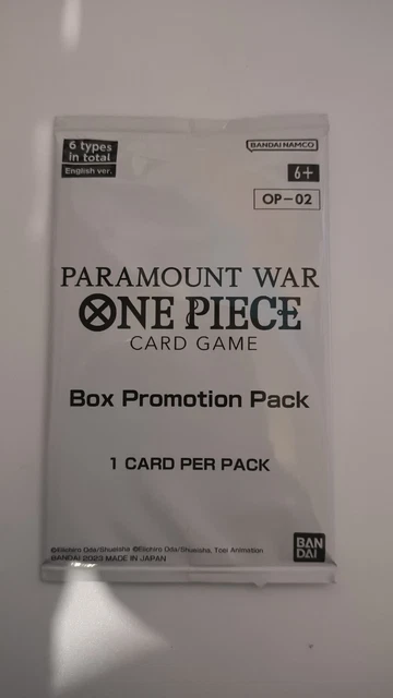 ONE PIECE TCG - Op-02 Box Topper "Box Promotion Card" EUR 20,00 ...