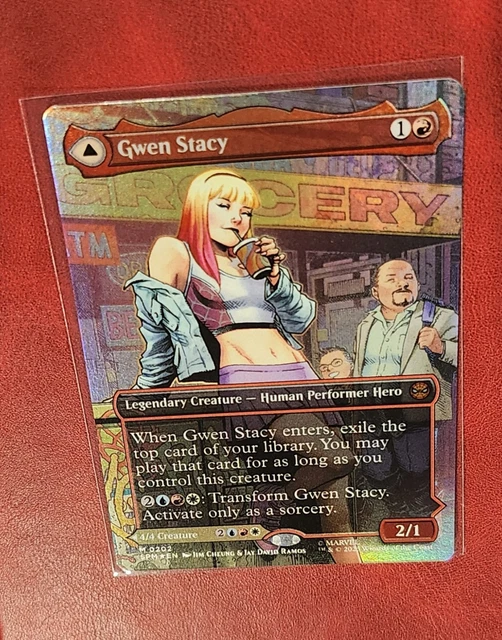 GWEN STACY/GHOST-SPIDER M 0202 Foil MTG Marvel Spider-man Pack Fresh ...