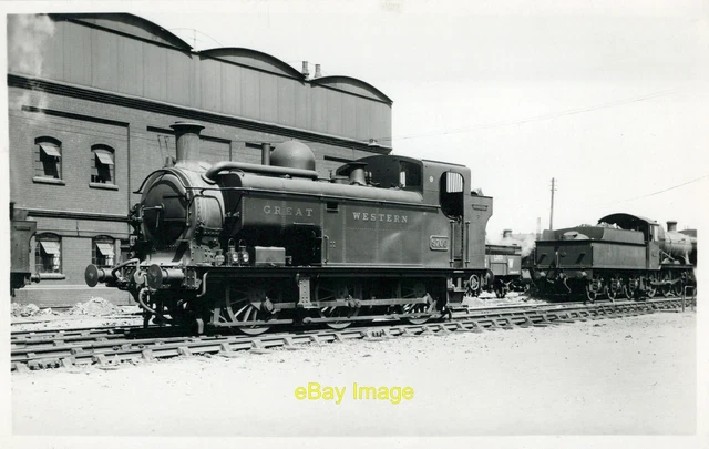 PHOTO 6X4 RAILWAY Steam Engine 9700 0-6-0 Tank unknown shed c1920's £4. ...