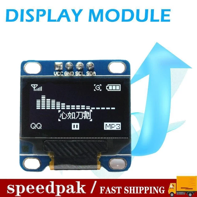 0,96& OLED SSD1306 I2C IIC SPI Serial 128X64 LCD Display J6 Blau Gelb LCD V7M3 £3.71 - PicClick UK