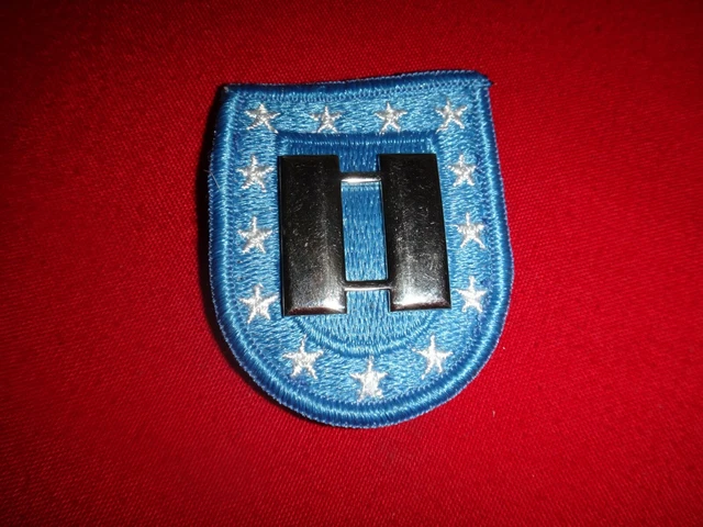 US ARMY CAPTAIN Rank Metal Badge on Beret Patch / Flash EUR 9,71 ...