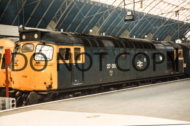 UK DIESEL TRAIN Railway Photograph Of Class 27 27001 Loco. Rm27-3 £1.65 ...