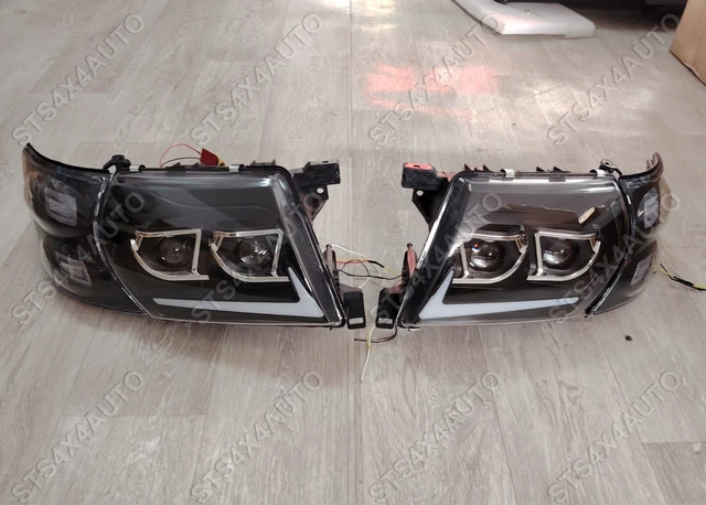 FULL LED HEAD Lights Lamps & Led Corner Lamps For Nissan Patrol Y61 ...