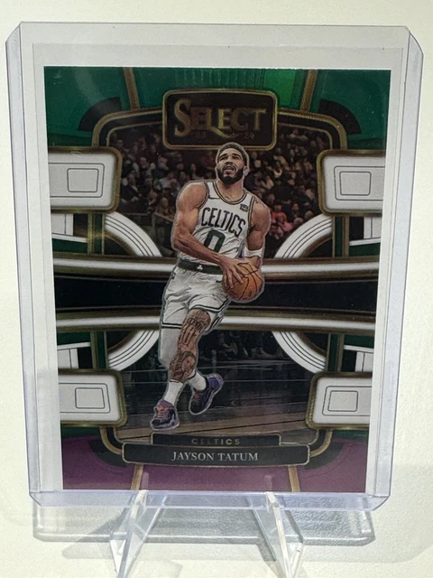 JASON TATUM #45 2023-24 Panini Select Verde/Bianco/Viola Prizm ...