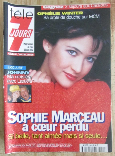 PROGRAMME TÉLÉVISION TÉLÉ 7 JOURS N° 1932 du 7 au 13 Juin 1997 Sophie MARCEAU EUR 5,00 - PicClick FR