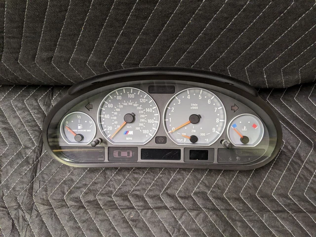 BMW E46 M3 Convertible Instrument Cluster Speedometer SMG 62117834420 ...