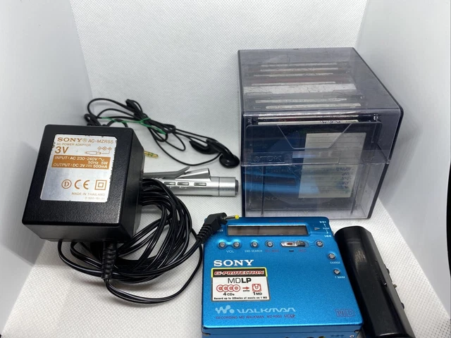 SONY MINIDISC PLAYER Recorder Walkman MZ-R900 MD Mini Disc - Read ...