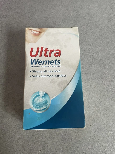 WERNETS ULTRA DENTURE Fixative Powder 40g. Expiry 04/25 NEW. 1 x 40g ...
