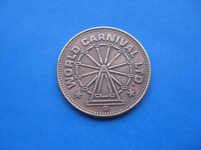 WORLD CARNIVAL LTD Gold Coloured Token Coin £3.20 - PicClick UK
