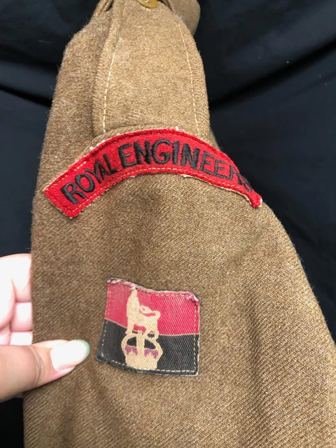 ORIGINAL BRITISH ARMY Battledress Jacket - Size 10 37" Chest - Royal ...
