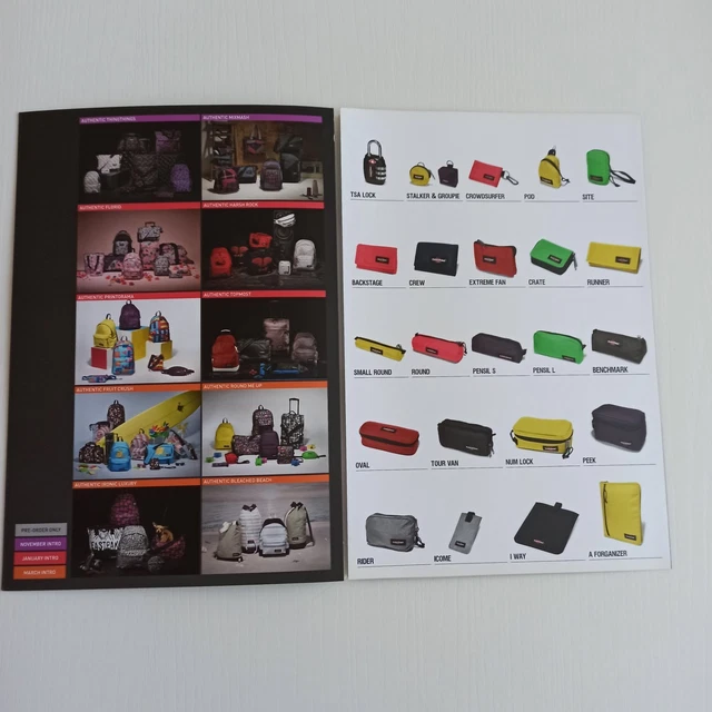 EASTPAK 2012 SS Brochure Catalog Sample Look Book Used L796 £1.66 ...
