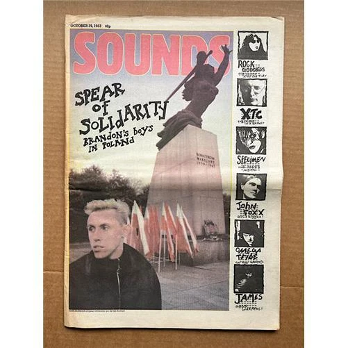 SPEAR OF DESTINY SOUNDS MAGAZINE OCTOBER 29 1983 KIRK BRANDON COVER ...